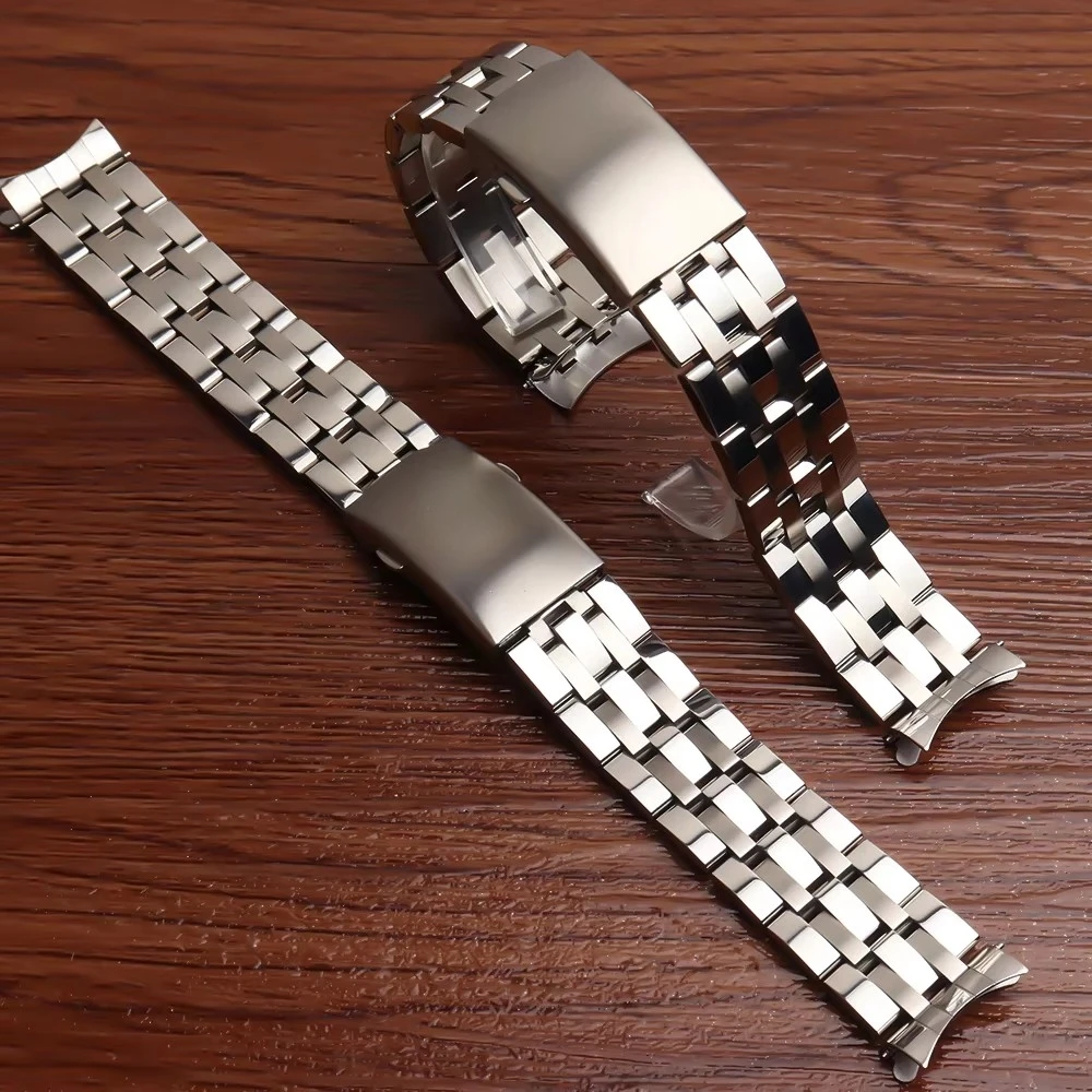 19mm 20MM solid stainless steel 1853 watch strap for Quartz watches T ...
