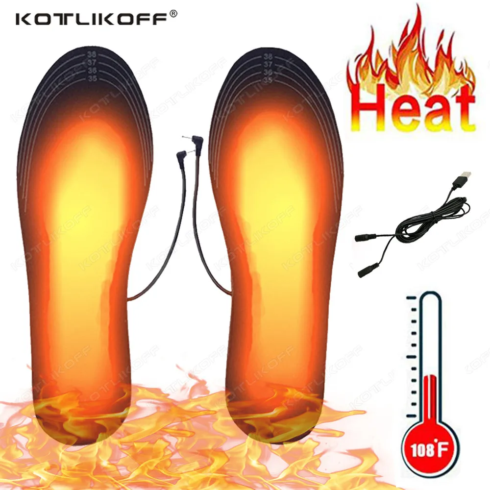 USB-Heated-Shoe-Insoles-For-Feet-Electric-Warm-Sock-Pad-Mat-Winter ...