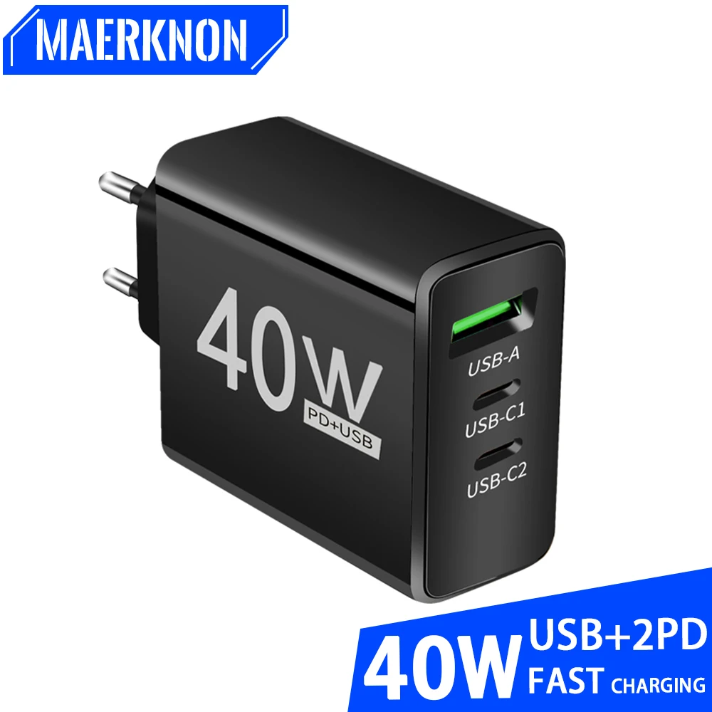 40W-Type-C-Charger-USB-PD-Quick-Charge-Mobile-Phone-High-Speed-Fast ...