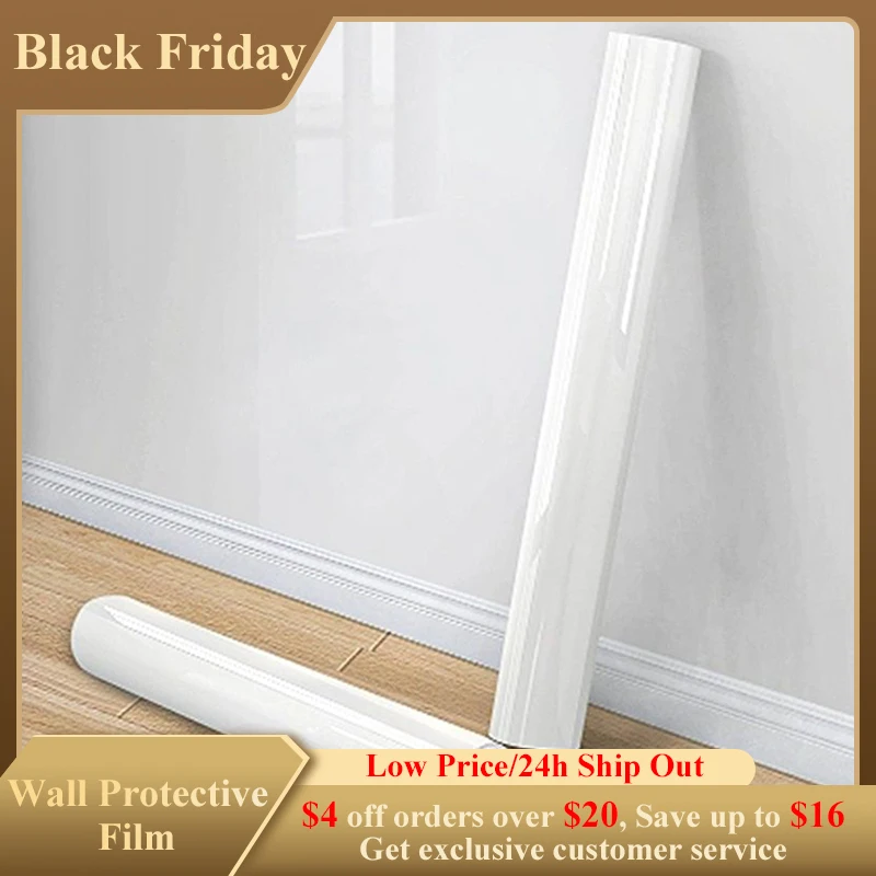 White-Electrostatic-Adsorption-Wall-Protective-Film-Sticker-Children-s ...