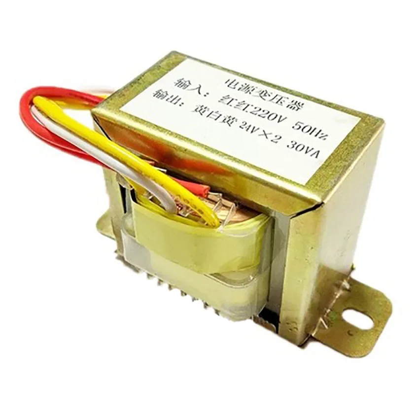 EI57 30W 220v-24v transformer input 220v 50Hz output 30VA double 24V ...