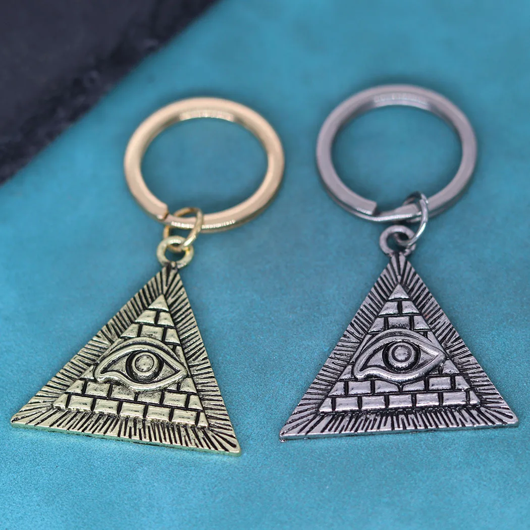 keychain-pyramid-All-Seeing-Evil-Eye-Illuminati-Keychain-For-Men-Women ...