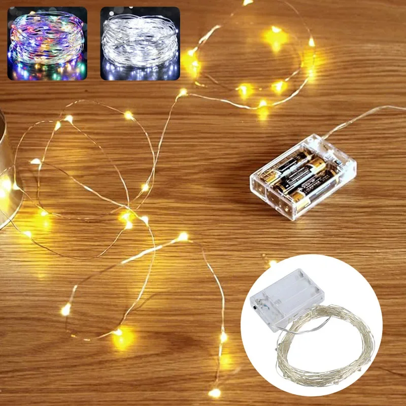 Fairy-Light-String-LED-Copper-Wire-String-Light-2-3-5-10M-Battery ...