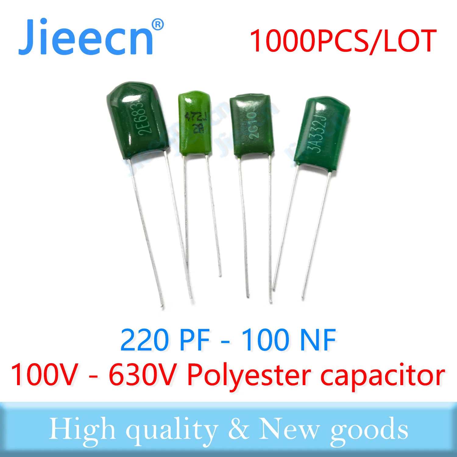 Polyester film capacitor 100V 250V 400V 630V 1000V 220 PF - 47 NF 330PF ...