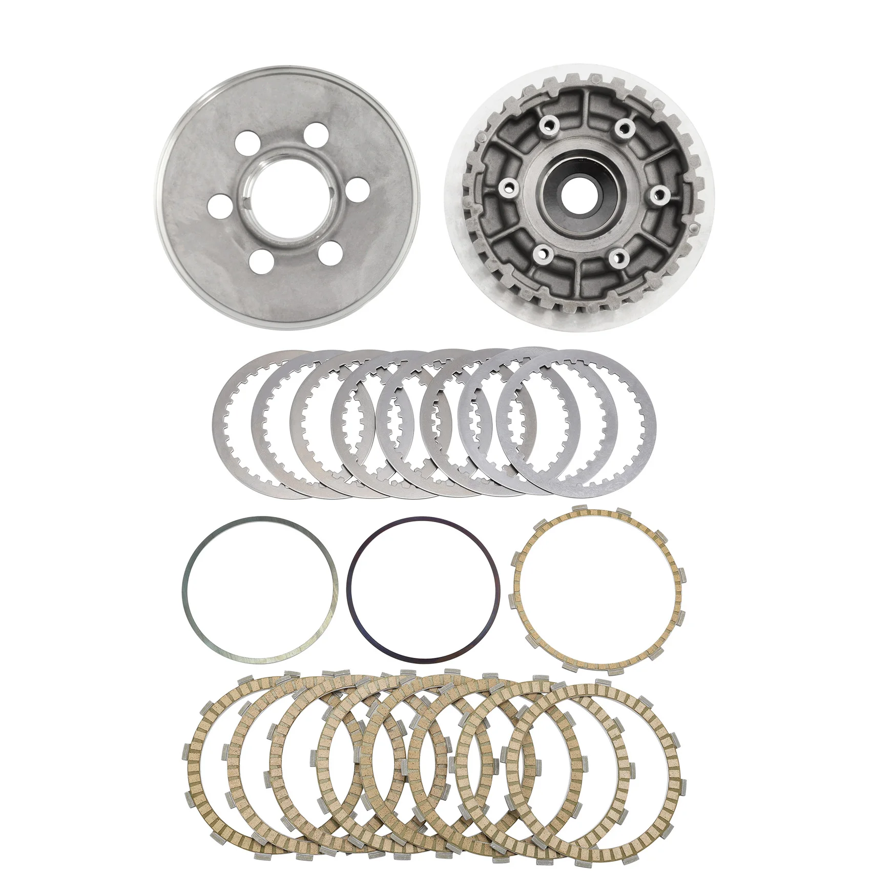Clutch Pressure Plate Friction Steel Clutch Plates Set For Harley ...
