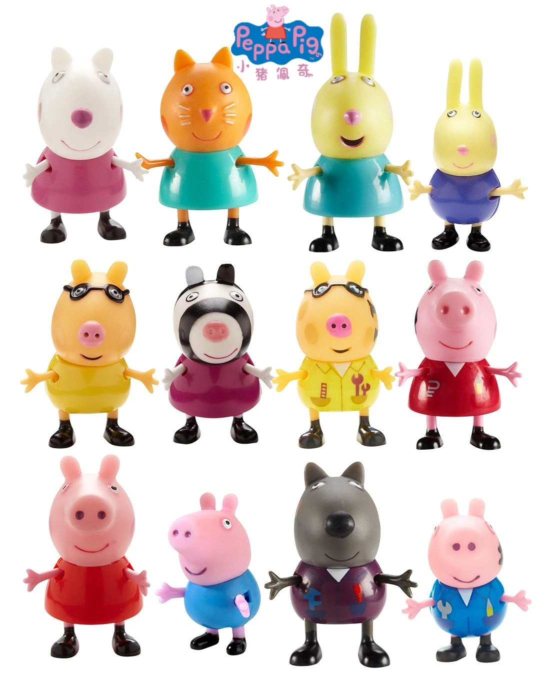 Peppa-Pig-Cartoon-Kids-Toys-George-Daniel-Rebecca-Richard-Emily-Lady ...