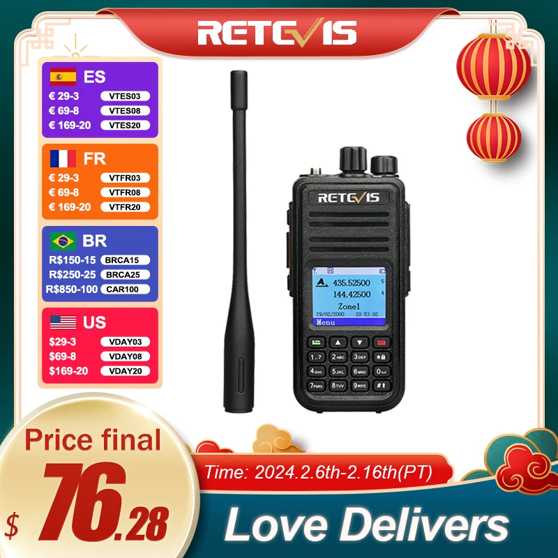 Retevis-RT3S-DMR-Digital-Walkie-Talkie-Ham-Radio-Stations-Walkie ...