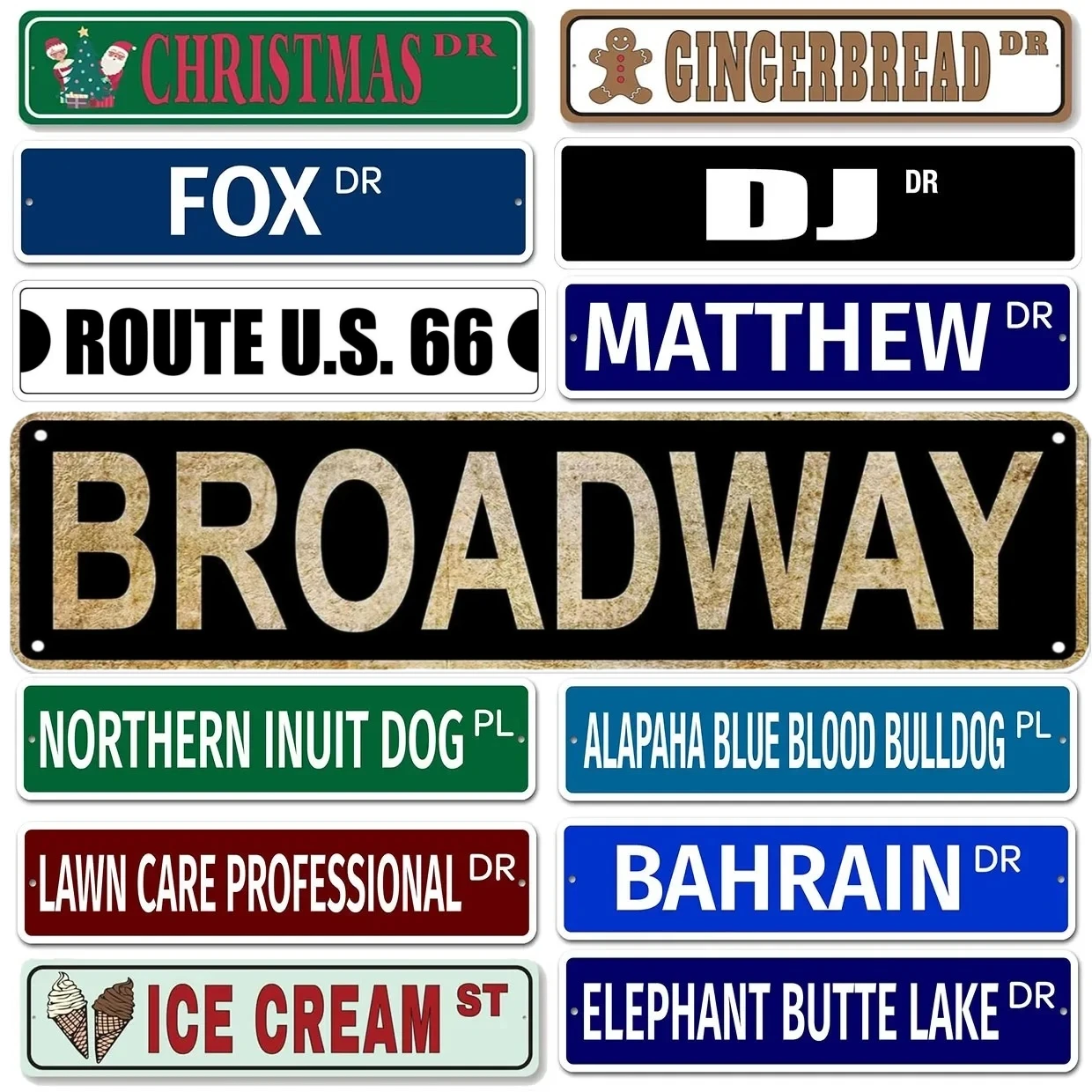 Vintage Fox US 66 Haiti DJ Metal Aluminum Signs Funny Street Signs ...