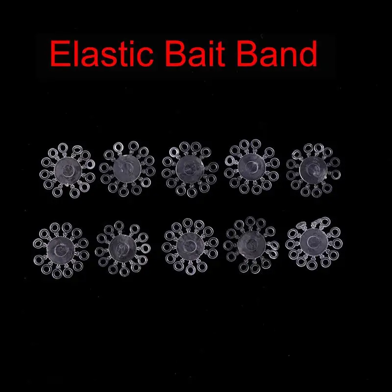 Bandes D'appâts Élastiques Pour La Pêche À La Carpe, Anneaux En Caoutchouc Transparent, Support ...