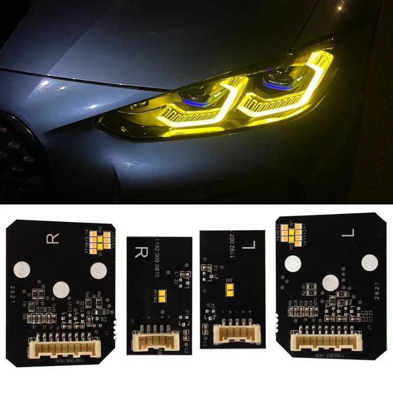 Parking Lights Csl Yellow Drl Led Modules Board Set For Bmw M3 G80 M4 ...