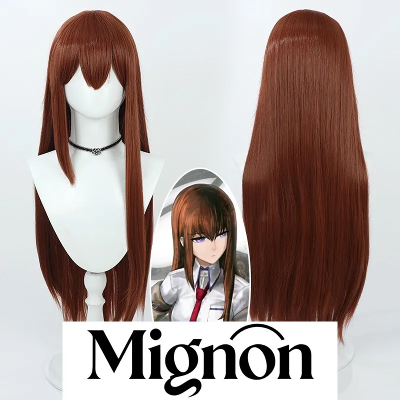 Mignon Steins;Gate cosplay wig Makise Kurisu Christina assistant Okabe ...