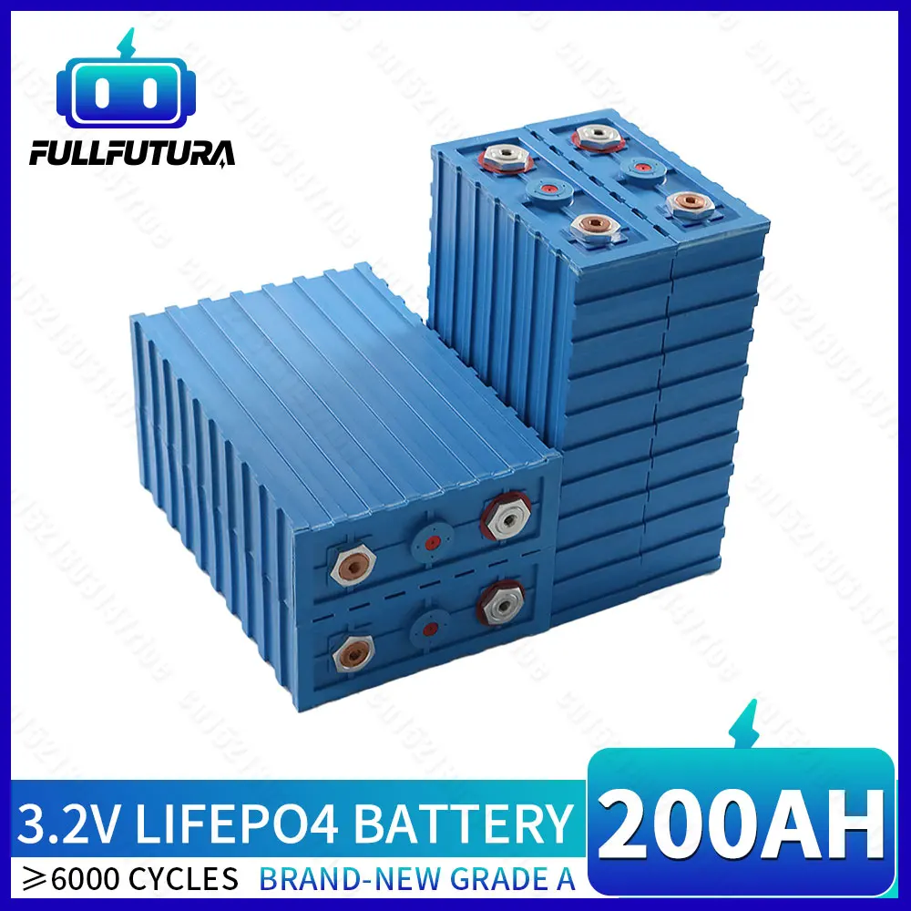 Lifepo4-200Ah-Batteri-Grade-A-Rechargeable-3-2-Lithium-iron-phosphate ...