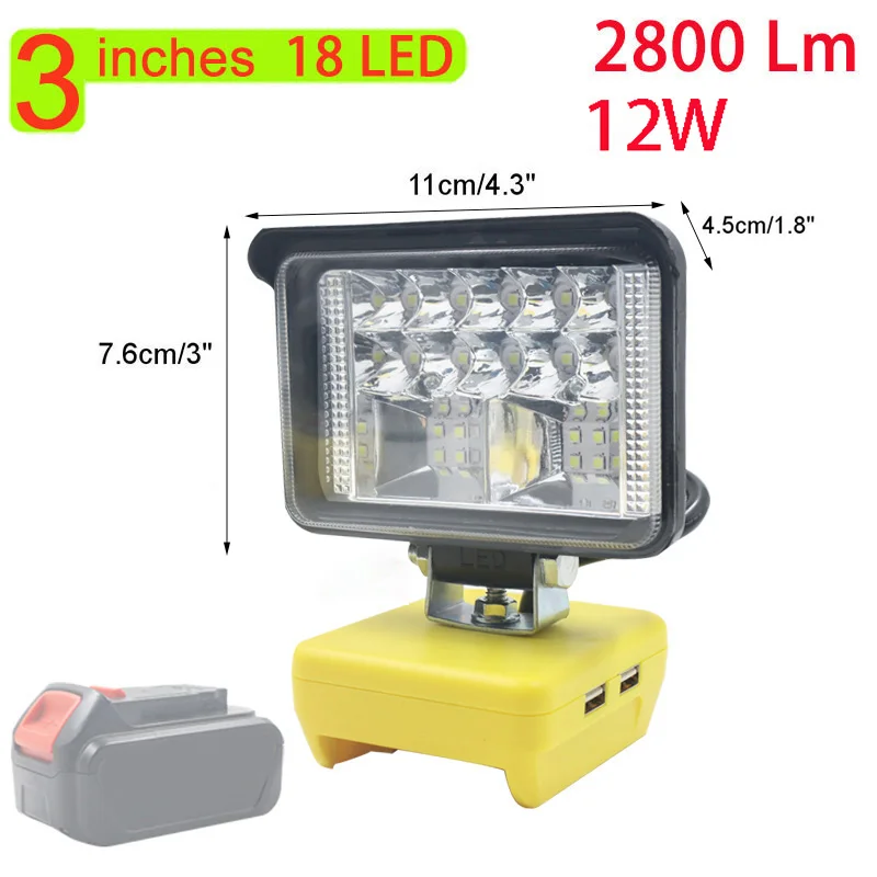 3-Inch-Car-LED-Work-Lights-Flashlights-Electric-Torch-Spotlight-For ...