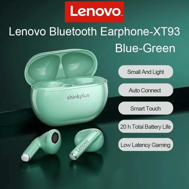 XT93 Lenovo Thinkplus Bluetooth Headset for Wireless Binaural TWS5.2 Sports