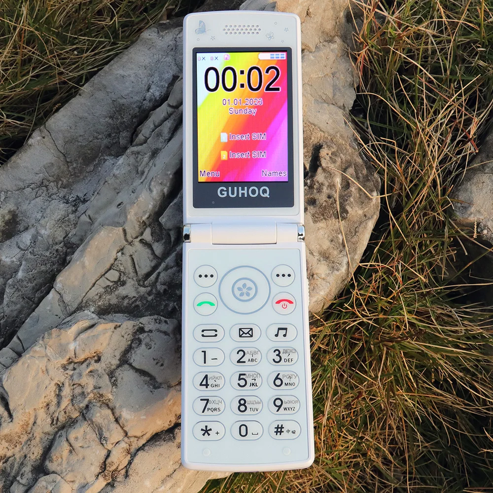 Laday-Flip-Mobile-Phone-2-4-Dual-Sim-Card-MP3-Push-Button-SOS-Torch ...