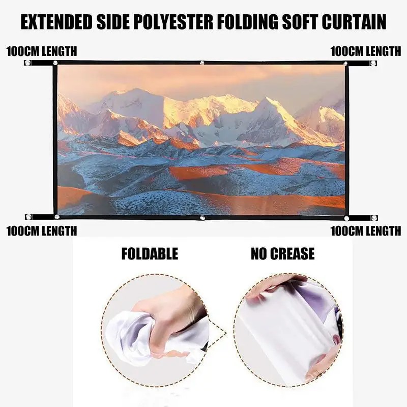 Projection-Screen-3D-Projector-Screen-Frame-Foldable-Movie-Screen-For ...