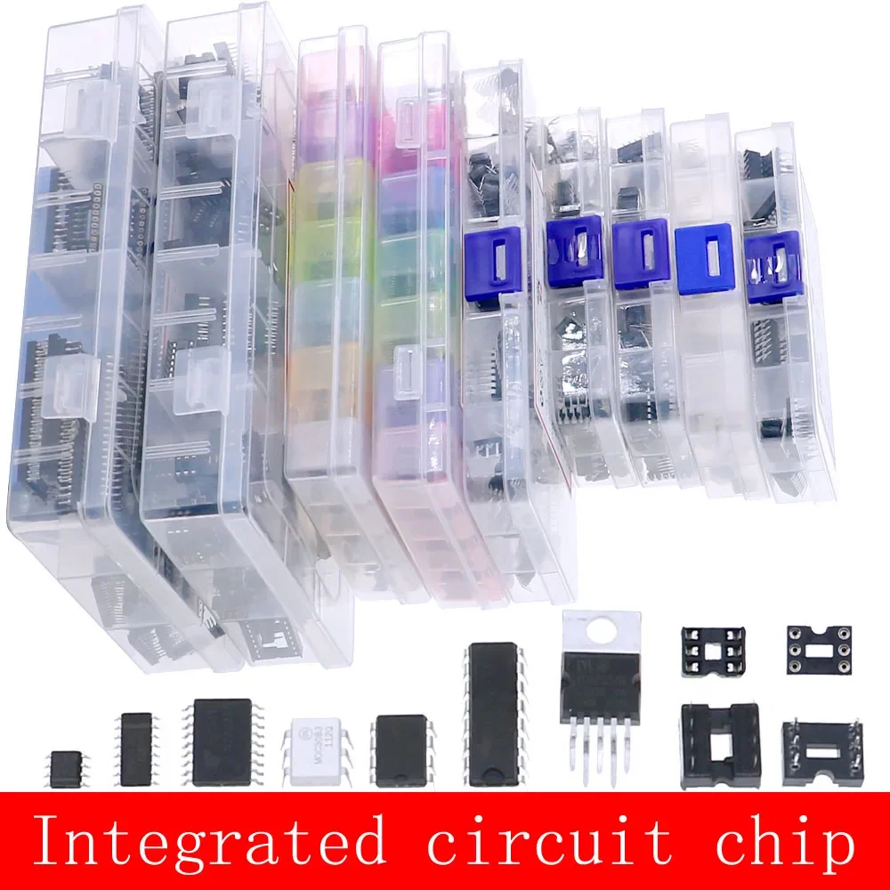 IC-Integrated-Circuit-Chip-Assortment-Kit-IC-Sockets-set-4000-4500-74HC ...