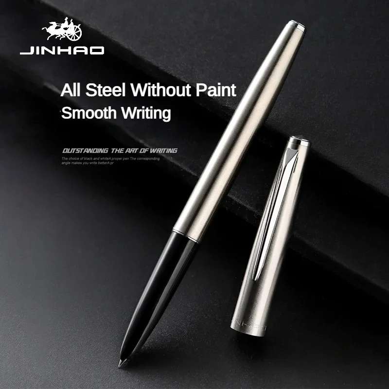 Jinhao 911 Fountain Pen Luxury All-Steel Body Elegant Calligraphy Ink ...