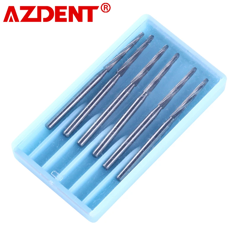 AZDENT-6Pc-Dental-Surgical-Carbide-Bone-Cutters-Finishing-Burs-FG-Bur ...