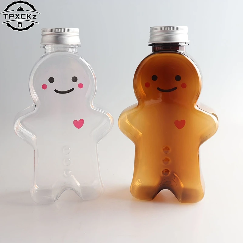 Plastic-Gingerbread-Man-Xmas-Water-Bottle-Decorations-Christmas-New ...