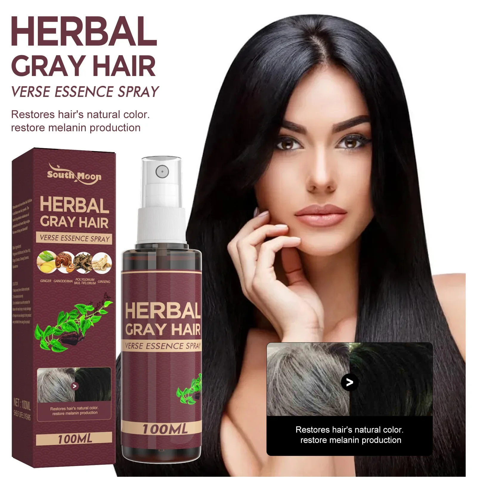 Hair-Darkening-Spray-Anti-White-Hairs-Herbal-Hair-Care-Serum-Blacken ...