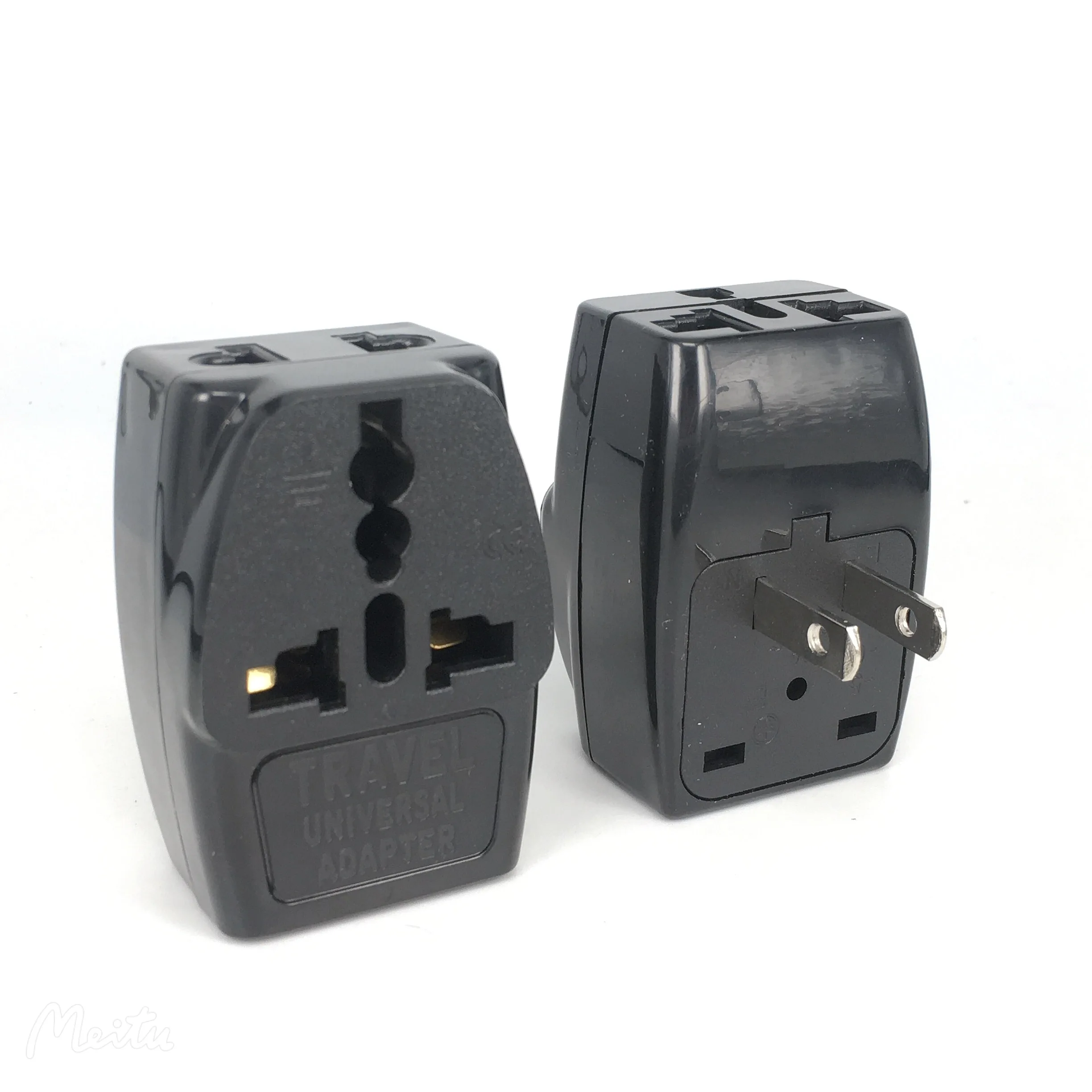 1-to-3-EU-AU-To-US-USA-Plug-Adapter-Australia-European-To-America ...