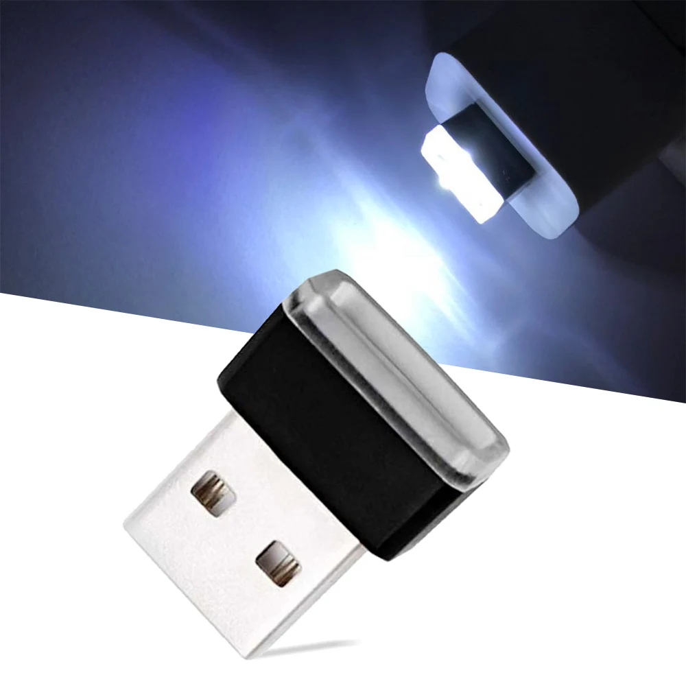Min Auto USB LED Atmosphere Light Decorative Lamp Auto Emergency ...