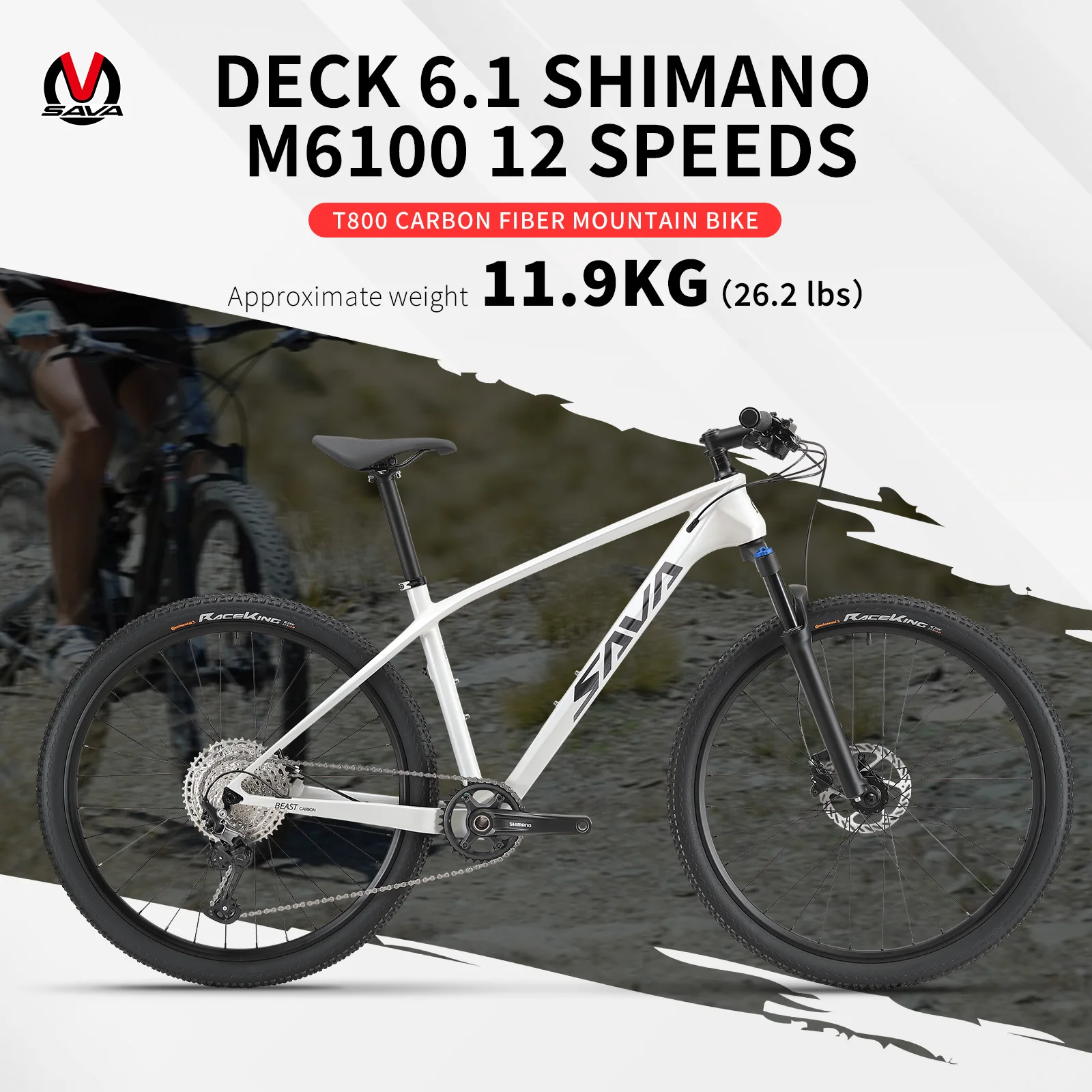 SAVA-DECK-6-1-Mountain-Bike-in-fibra-di-carbonio-12-velocit-27-5-29 ...