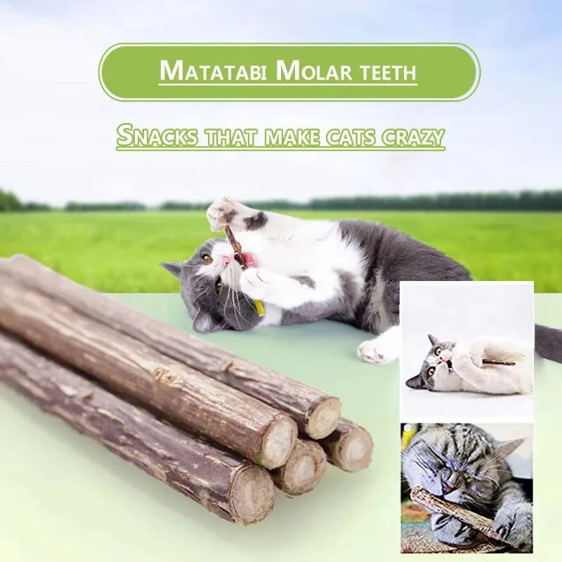 Cat-Stick-Silver-Rattan-Stick-Cat-Toothpaste-Stick-Natural-Cat-Mint ...