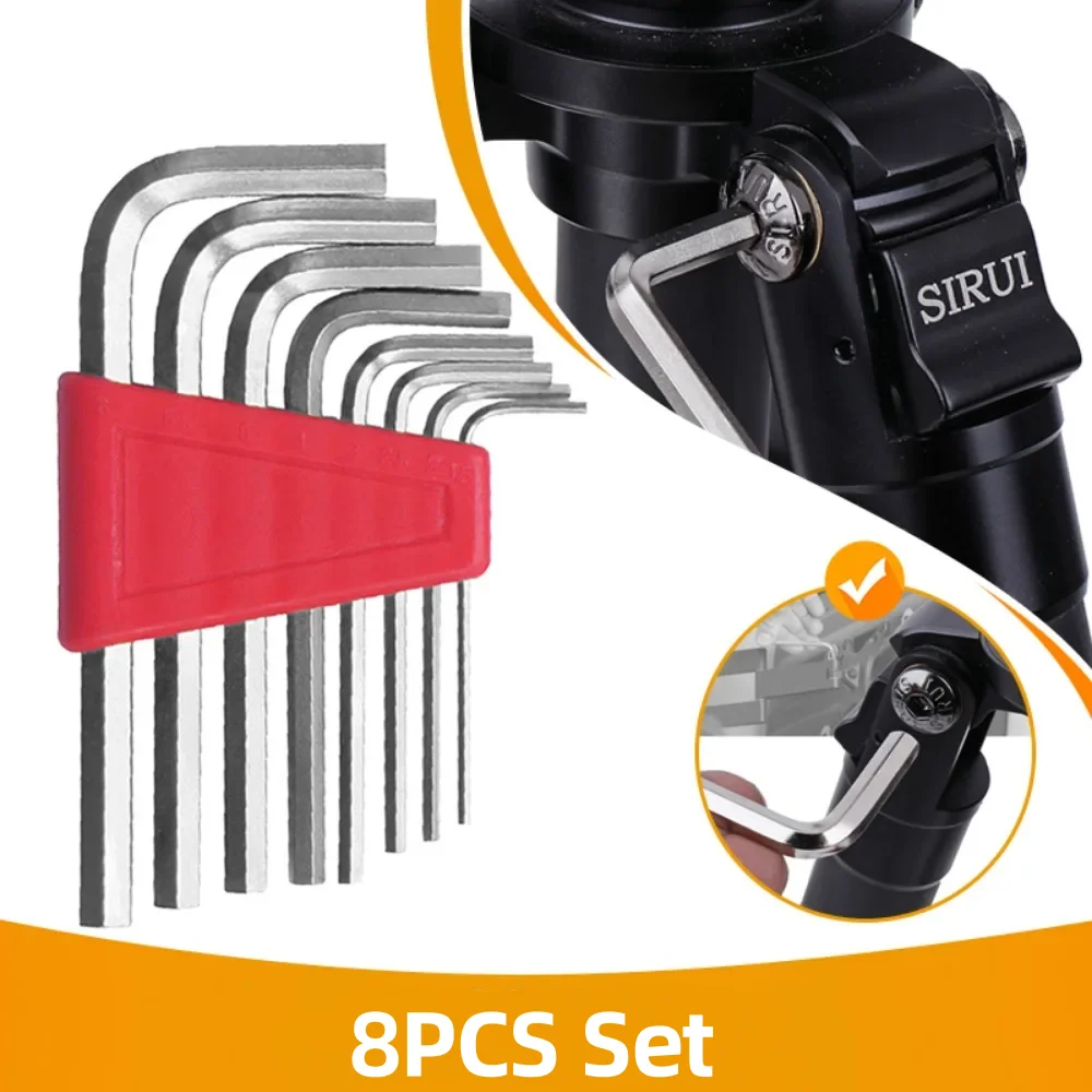 8Pcs Allen Wrench Tools Metric Wrench Inch Wrench L Wrench Allen Key ...