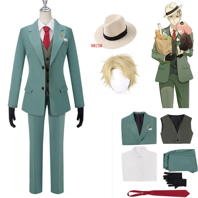 Anime Spy x Family Twilight Loid Forger Cosplay Costume With Hat Wigs ...