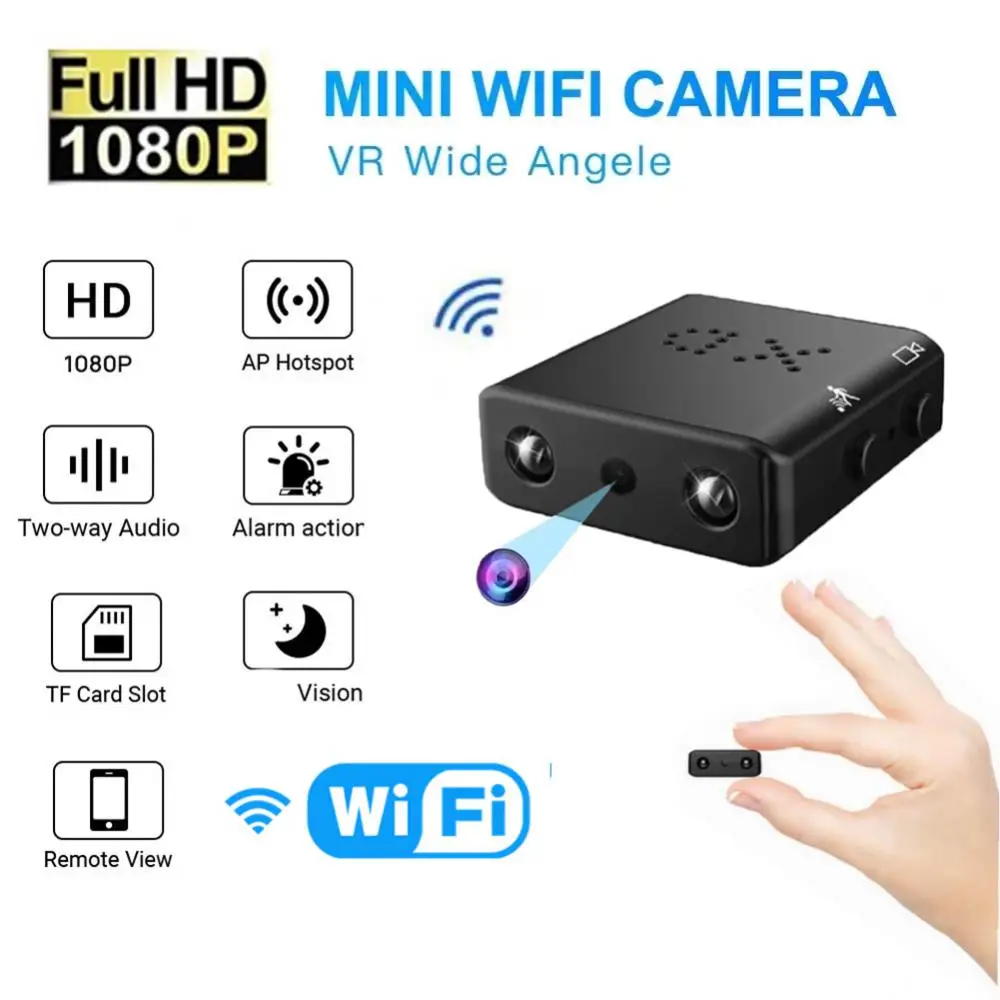 미니 카메라 무선 소형 캠코더 및 마이크, 휴대용 미니 캠, 야간 투시경, 가정용 보안 카메라, 와이파이 1080P ...