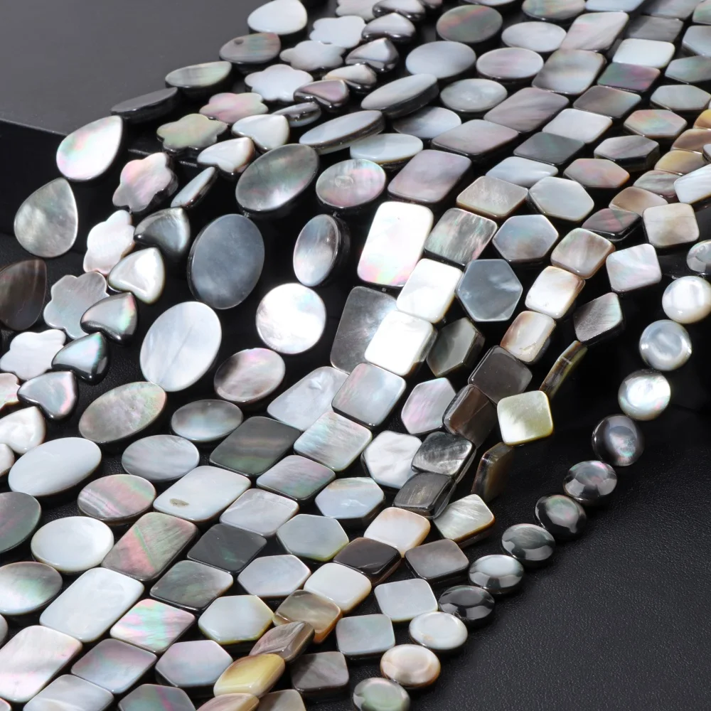 Black Natural Shell Pearl Bead | Black Pearls Jewelry Making - Natural ...