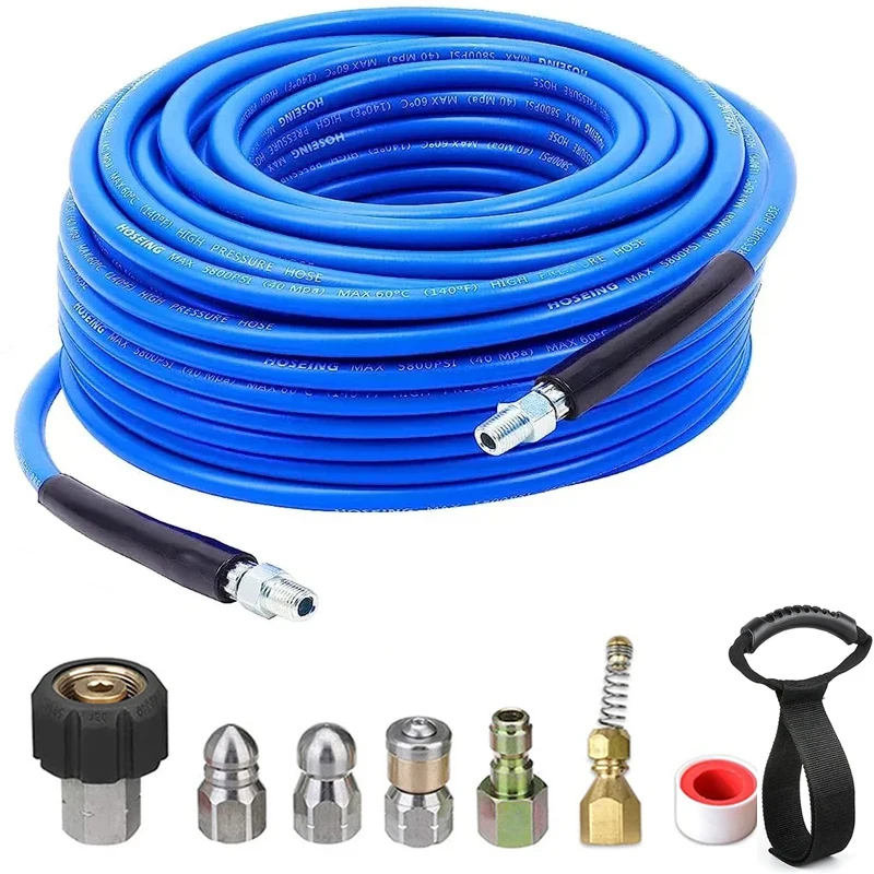 30M-100Ft-High-Pressure-Washer-Hose-for-Karcher-Gun-Snow-Foam-Lance ...