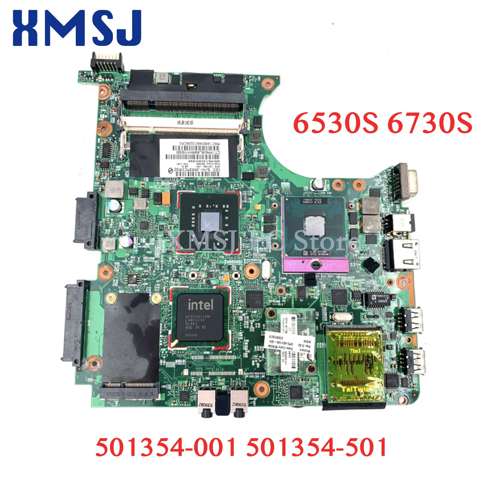 XMSJ 501354 001 501354 501 6050A2161001 MB A04 노트북 마더 보드 HP Compaq ...