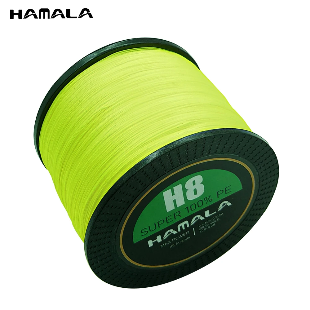 HAMALA-X8-Braided-Fishing-Line-1000M-Multifilament-PE-4-Strands-Fishing ...