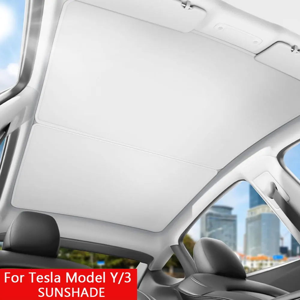 Sun-Shades-For-Tesla-Model-3-Highland-2024-Y-2021-2023-Ice-Cloth-Buckle ...