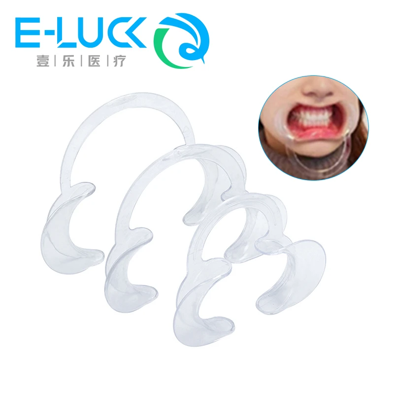 3pc-Dental-Cheek-Retractor-C-Shape-Mouth-Opener-Plastic-Dental-Lip ...