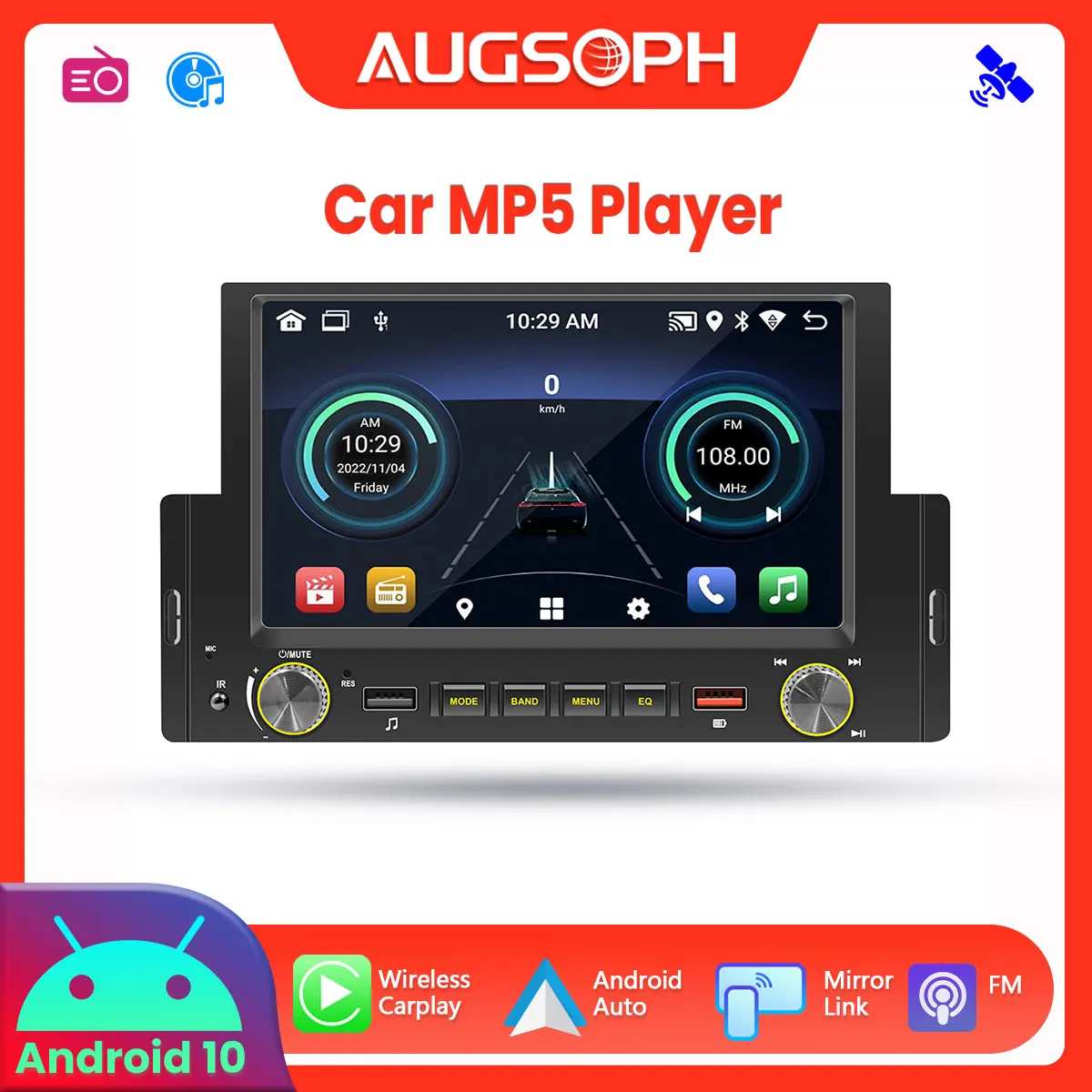 1Din-Car-Radio-Multimedia-MP5-Player-6-2inch-Universal-Navigation-with ...