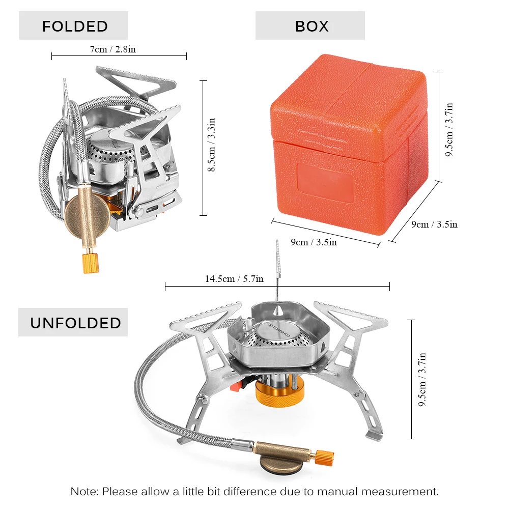TOMSHOO-Foldable-Gas-Burner-Camping-Gas-Stove-with-Adapters-for-Outdoor ...