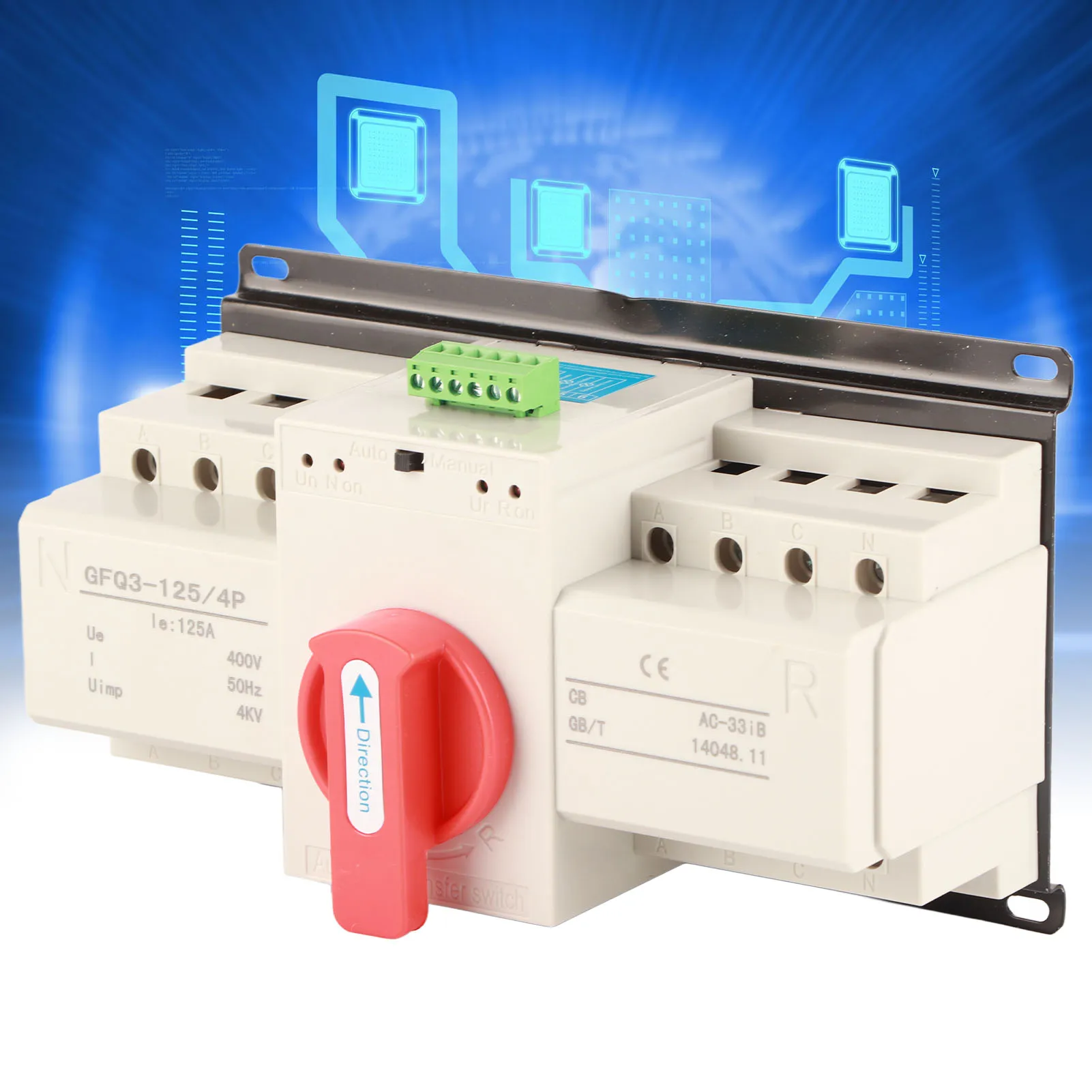 Dual-Power-Automatic-Transfer-Switch-4P-125A-CB-Level-Mini-Generator ...