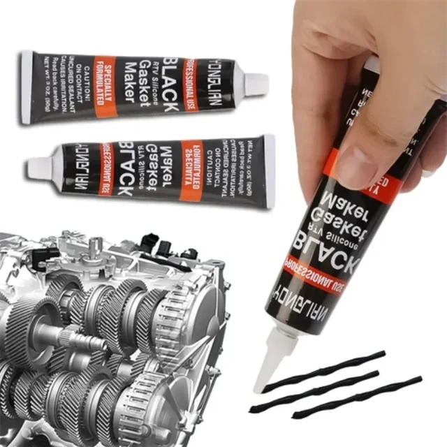 RTV Silicone Gasket Maker Black Hi-Temp Sealant Oil, 48% OFF