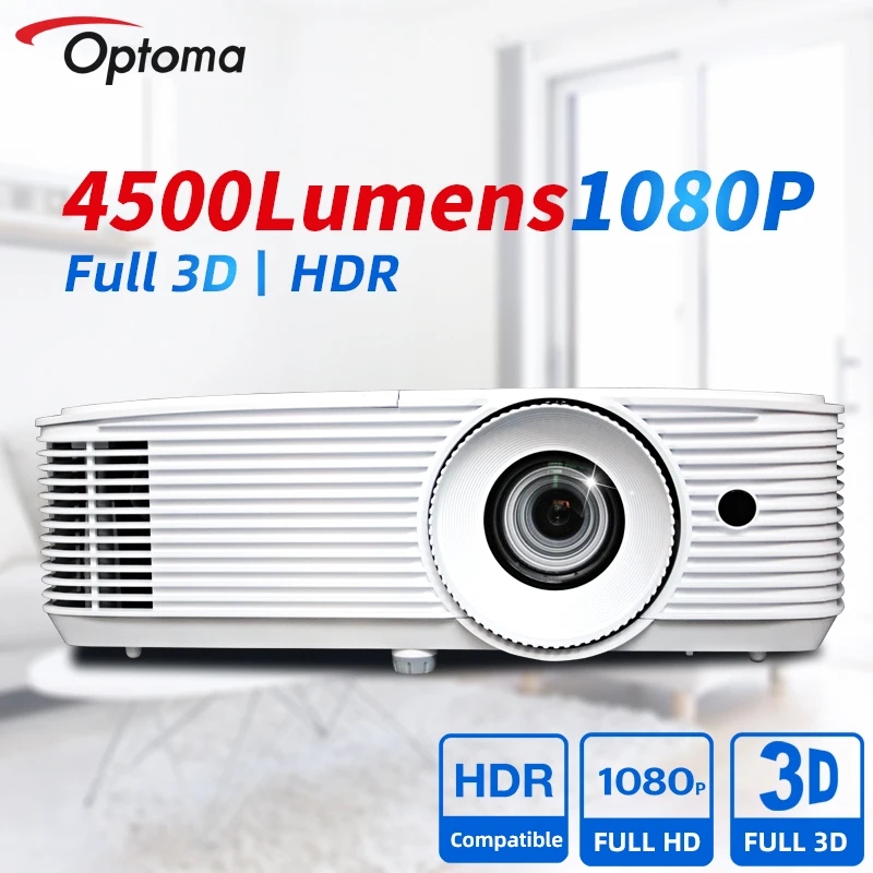 Optoma-Projector-1080P-Full-HD-DLP-Professional-HDR-Beamer-4500-Lumens ...