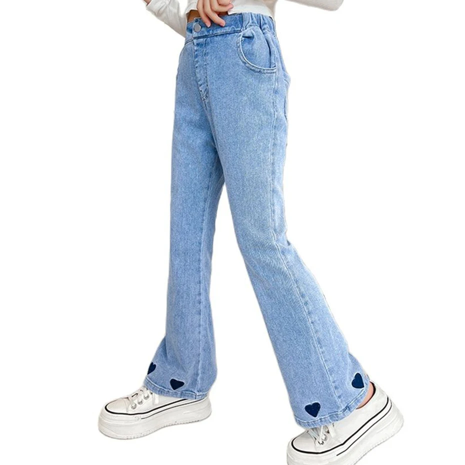 Jeans-For-Girls-Heart-Pattern-Kids-Girl-Jeans-Casual-Style-Kid-Jeans ...