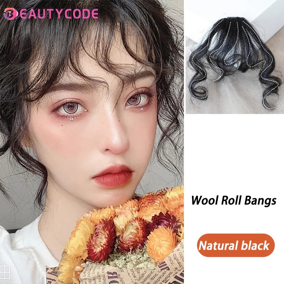 Synthetic sexy curly clip on hair bangs (Brand - BeautyE) - Hair.lk