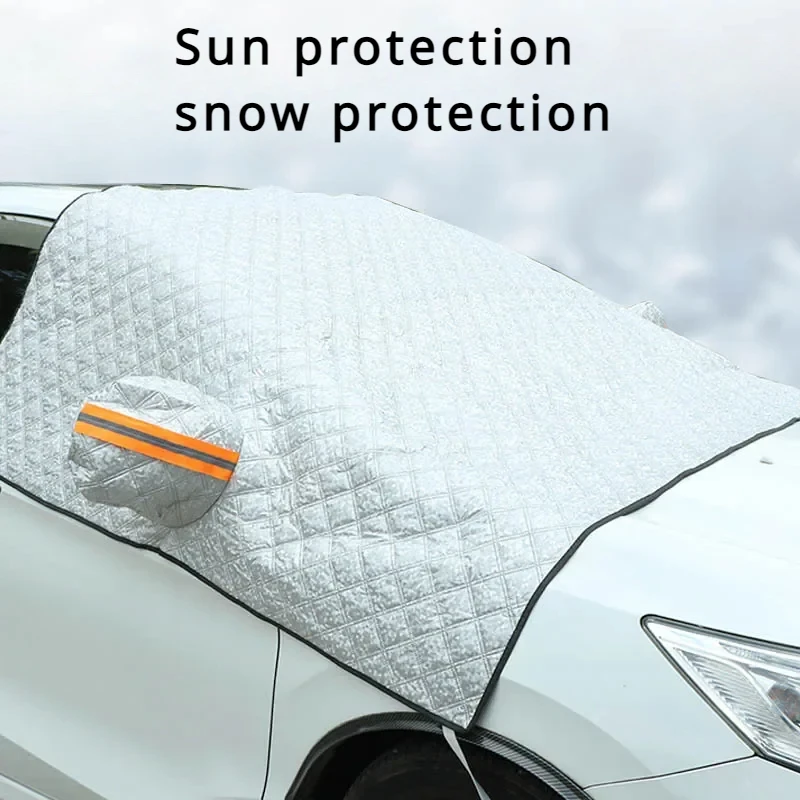 Car-Universal-Sun-Shield-Half-Cover-Heat-Shield-Thickened-Snow-Cover ...
