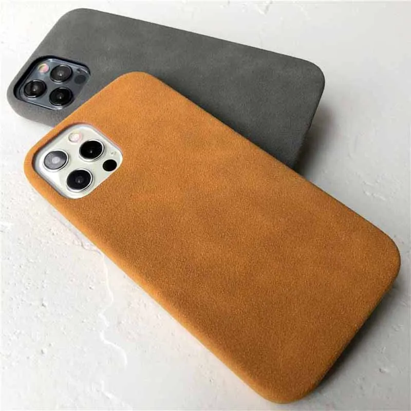Ultra-thin-Suede-Texture-leather-Phone-Cases-For-iPhone-14-13-12-Mini ...