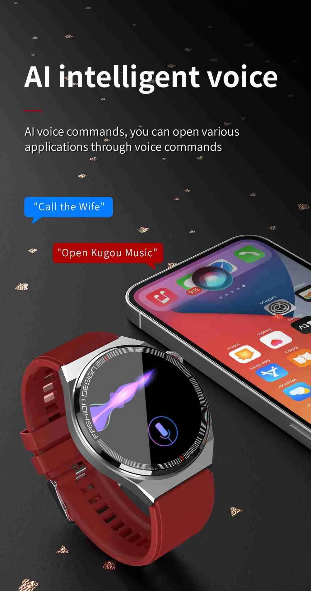Smartwatch NUBI NUBI SK11 PLUS, IPS, Bluetooth, Ritm cardiac, Calorii ...