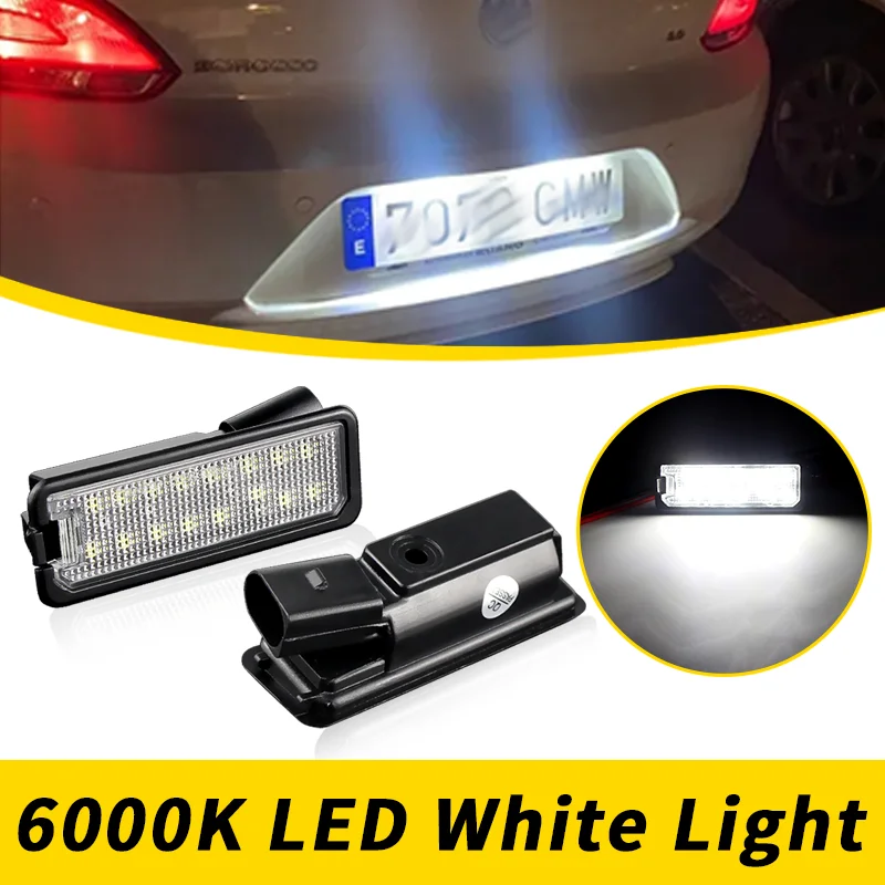 2x-Car-Rear-LED-SMD-License-Number-Plate-Light-Lamp-6000K-For-VW-Passat ...