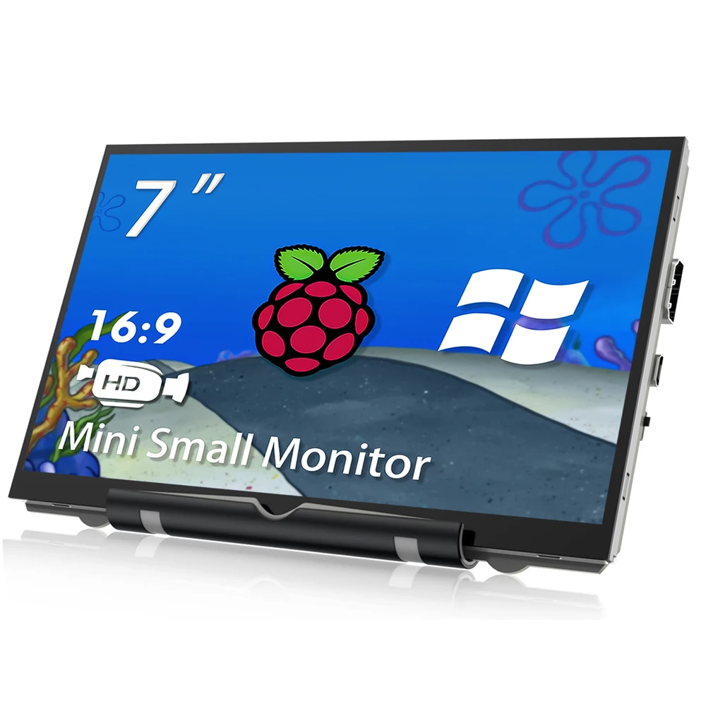 7-Inch-Portable-Monitor-LCD-800-480-HD-Small-Monitor-Gaming-Extended ...
